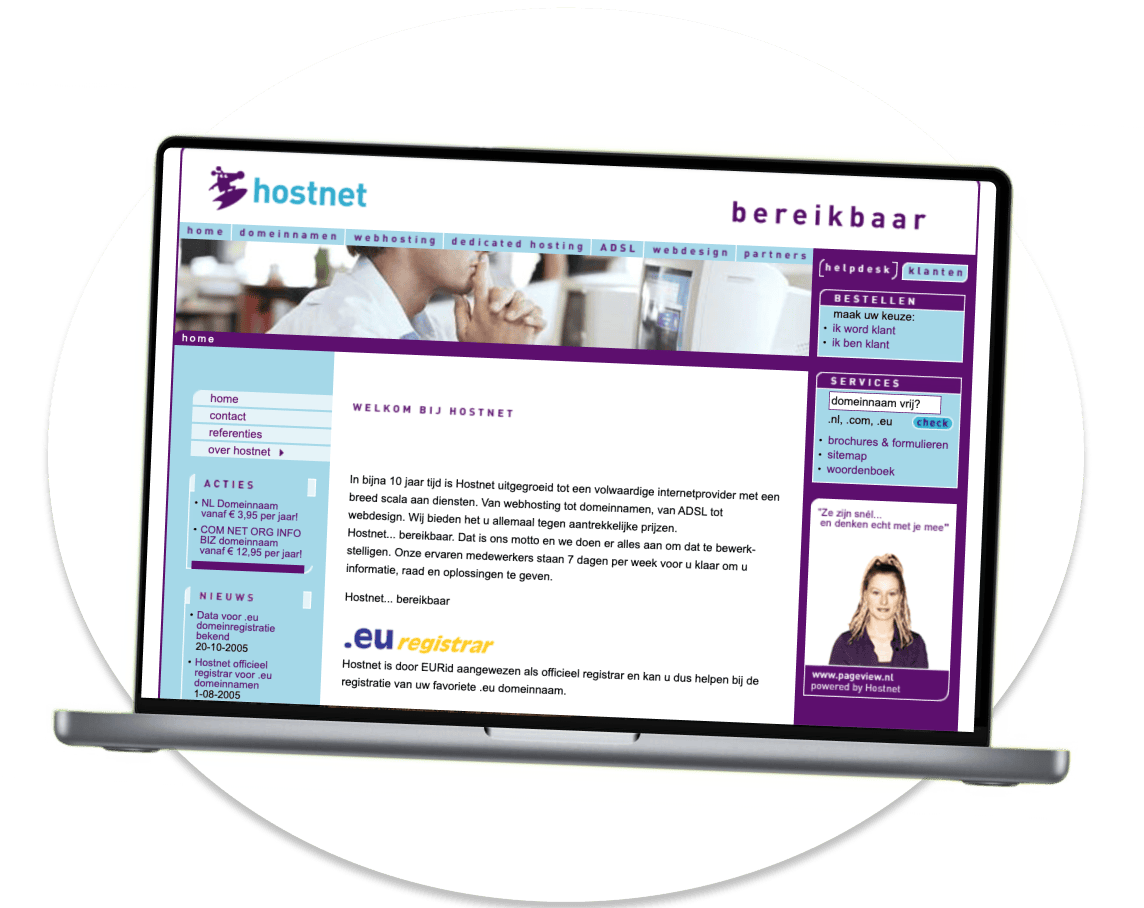 Geef je op voor de lelijkste website | Hostnet